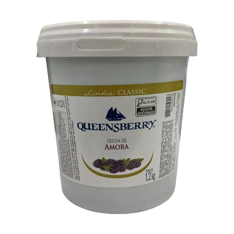Geleia Queensberry Fina Sabor Amora Classic Sem Glúten 1,2kg ...